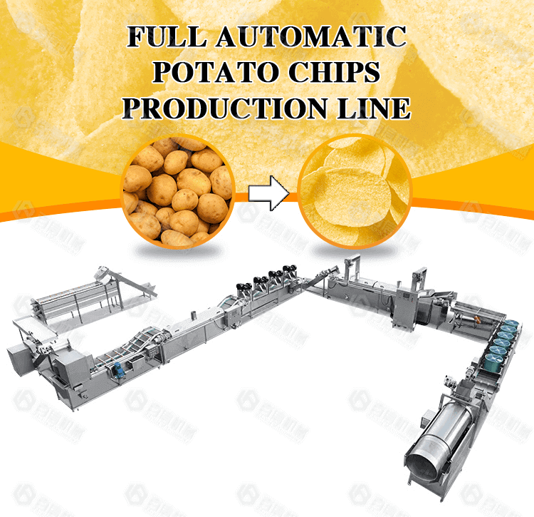 Full Automatic Potato Chips Production Line_Henan Baixin Machinery