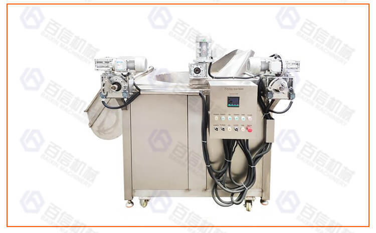 Automatic Stirring Batch Fryer Machine_Henan Baixin Machinery